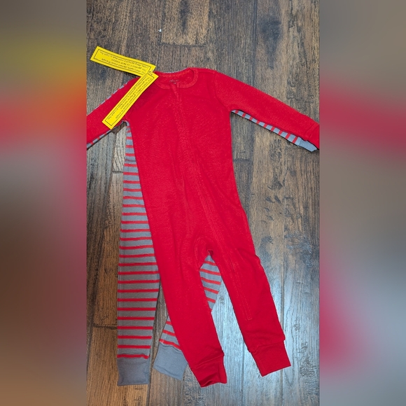 Hanes | One Pieces | Hanes Red And Gray Bodysuit One Piece | Poshmark